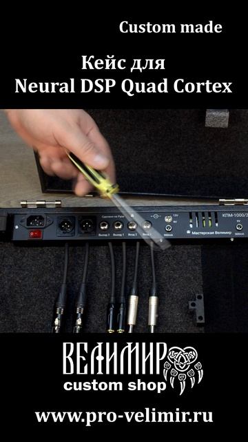 Кейс для  Quad Cortex с питанием и коммутацией.  #workshopvelimir #custom #quadcortex #customshop