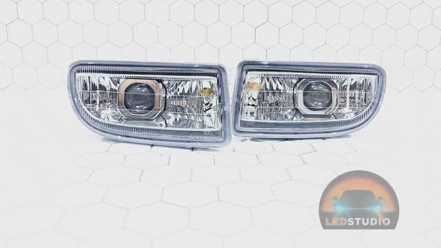 Тойота Ленд Крузер 100 светодиодные противотуманные фары