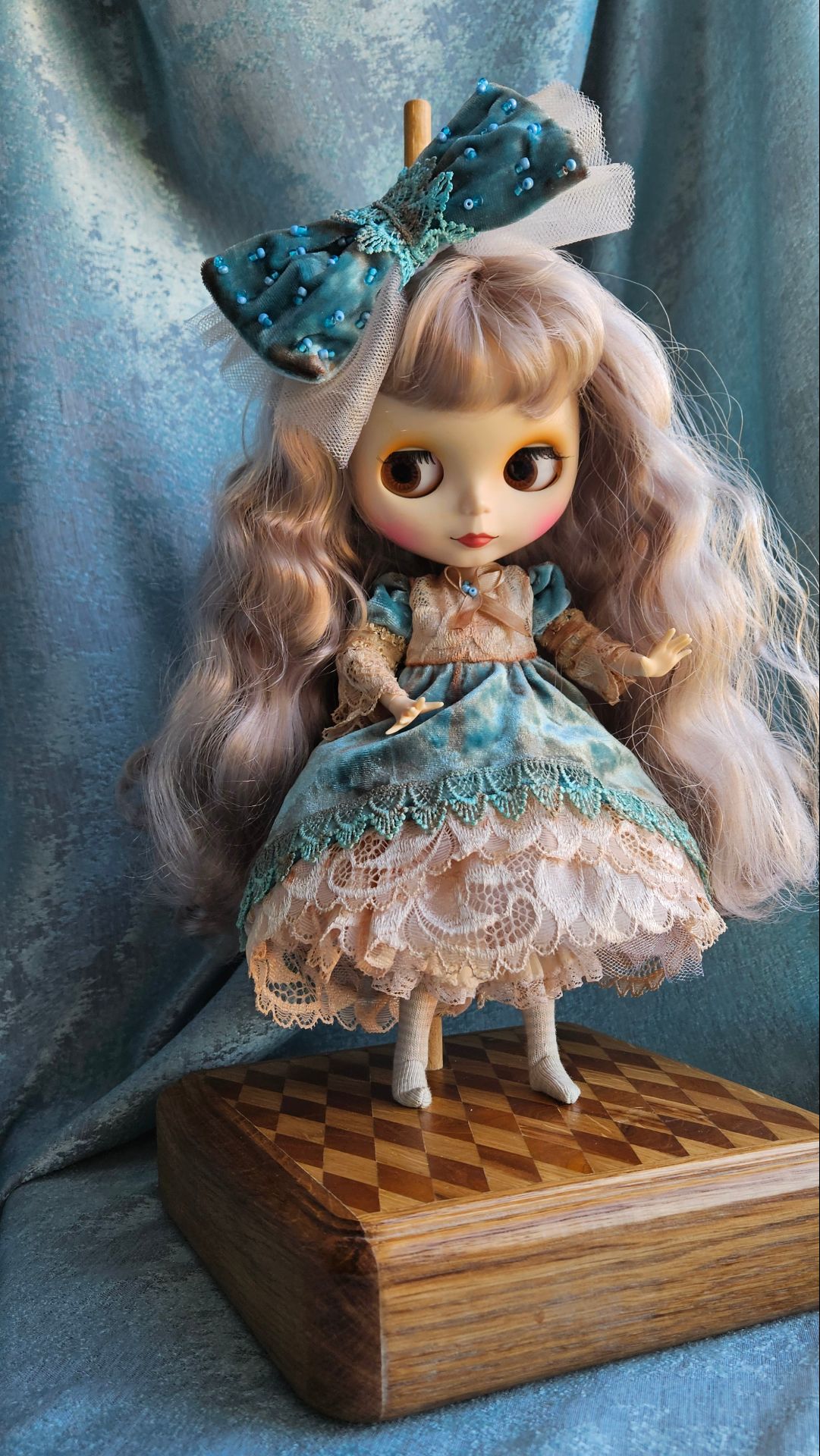 Мальвина - авторский наряд для куклы Блайз.