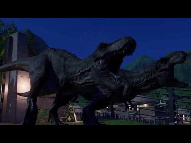 Прохождение игры Jurassic World Evolution 2 #11 Первые Рексы (без комментариев)