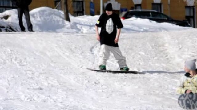 Сноуборд в Детском парке. 06.03.2011
