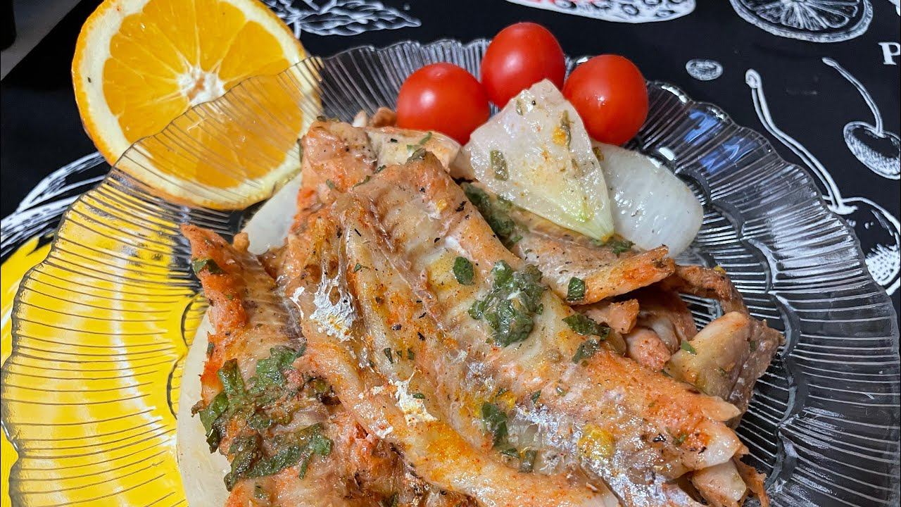 Минтай в апельсиновом маринаде на мангале!