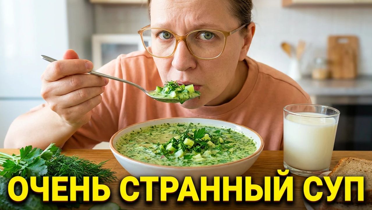 🔥 Испытание странного СУПА ИЗ КЕФИРА и САМЫЕ ВКУСНЫЕ БЛИНЫ  🥞 | Лайфстайл & Кулинария