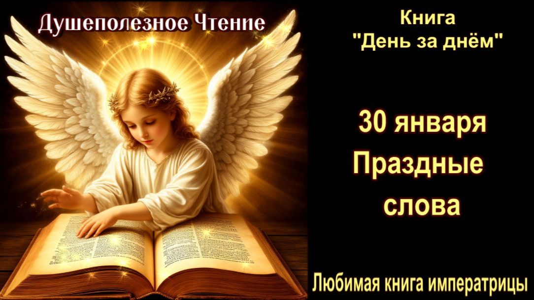 30 Января "Праздные слова" Книга "День за днем"