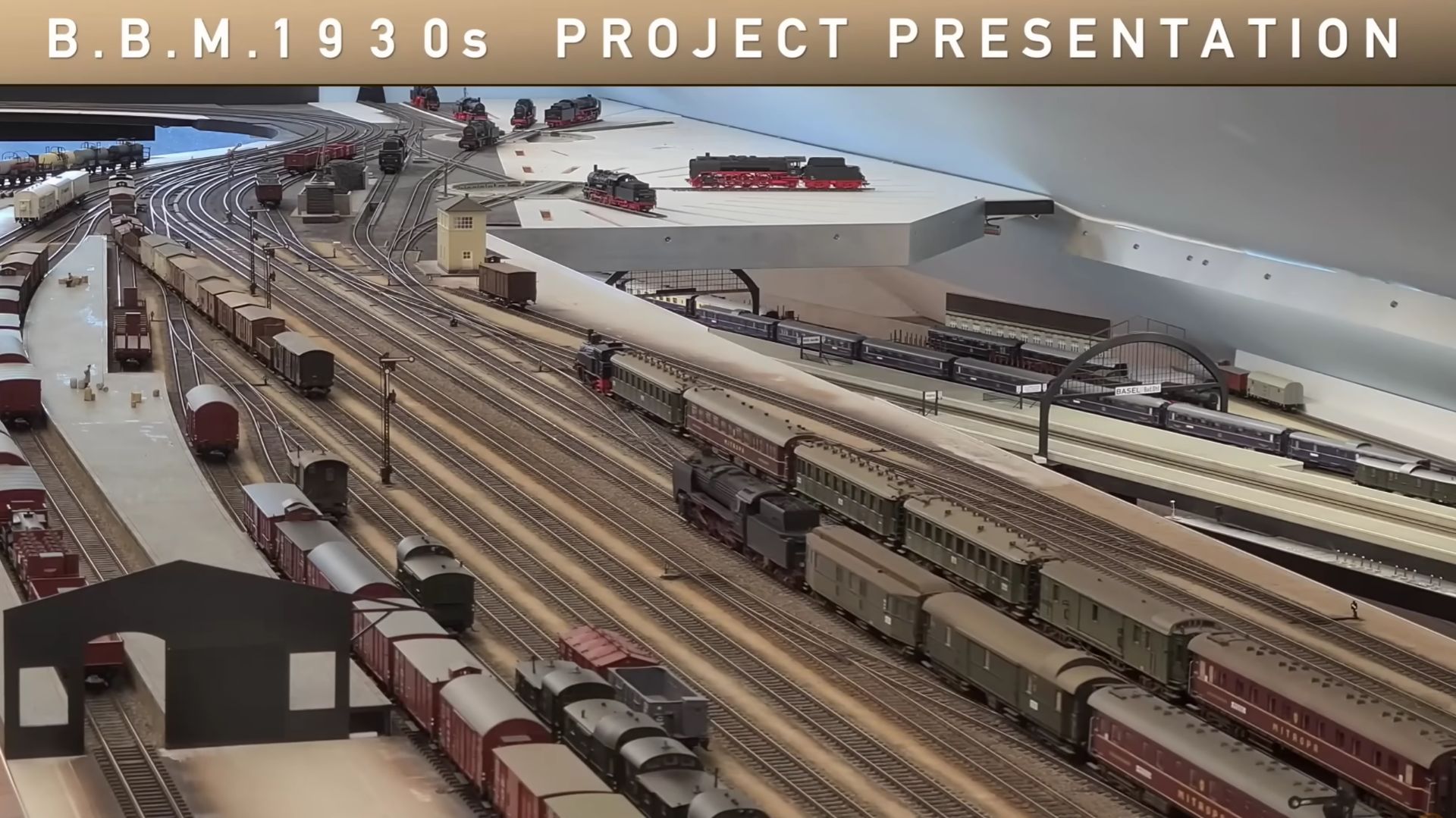 BBM1930s #1 - Презентация большого макета Берлин-Базель-Милан. Часть 1