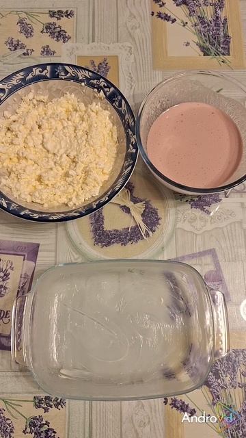 ТВОРОЖНАЯ ВАТРУШКА С ВИШНЕЙ