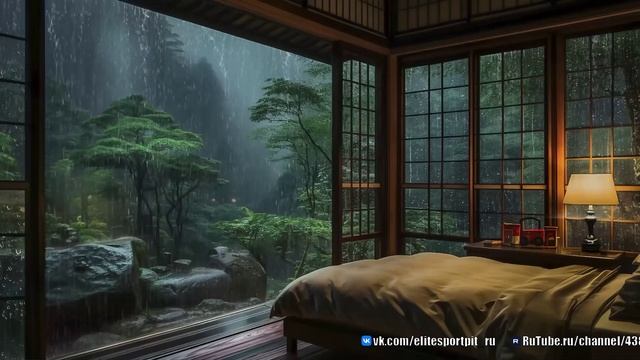 🌙МГНОВЕННО ЗАСЫПАЙТЕ Расслабляющая музыка для сна Звуки дождя при бессоннице снятия стресса тревоги
