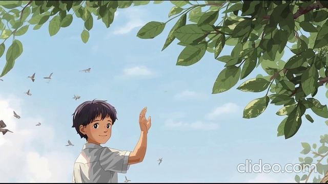 Мальчик и птички