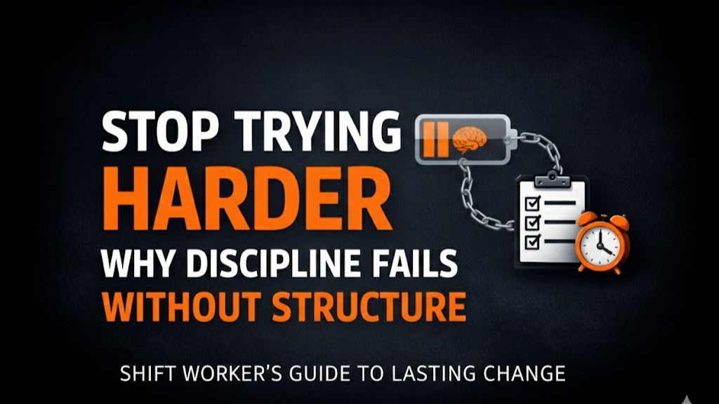 Перестаньте стараться: Почему дисциплина не работает без структуры (Гайд для сменных рабочих)