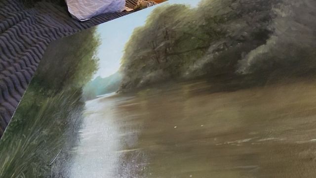 покрыл картину акриловым лаком, что стало..