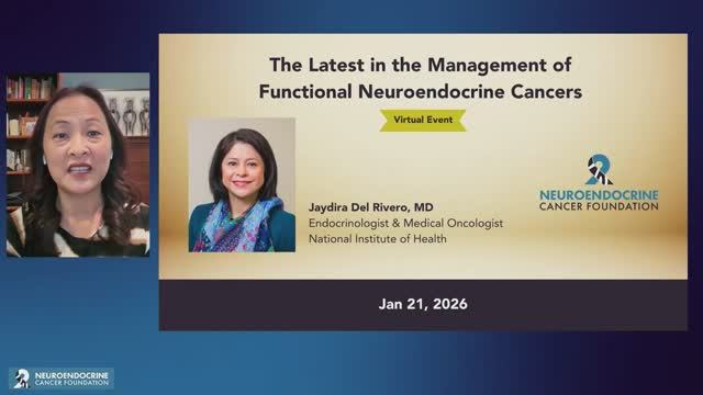 The Latest in the Management of Functional Neuroendocrine Cancers - Jan 2026 - Dr Del Rivero