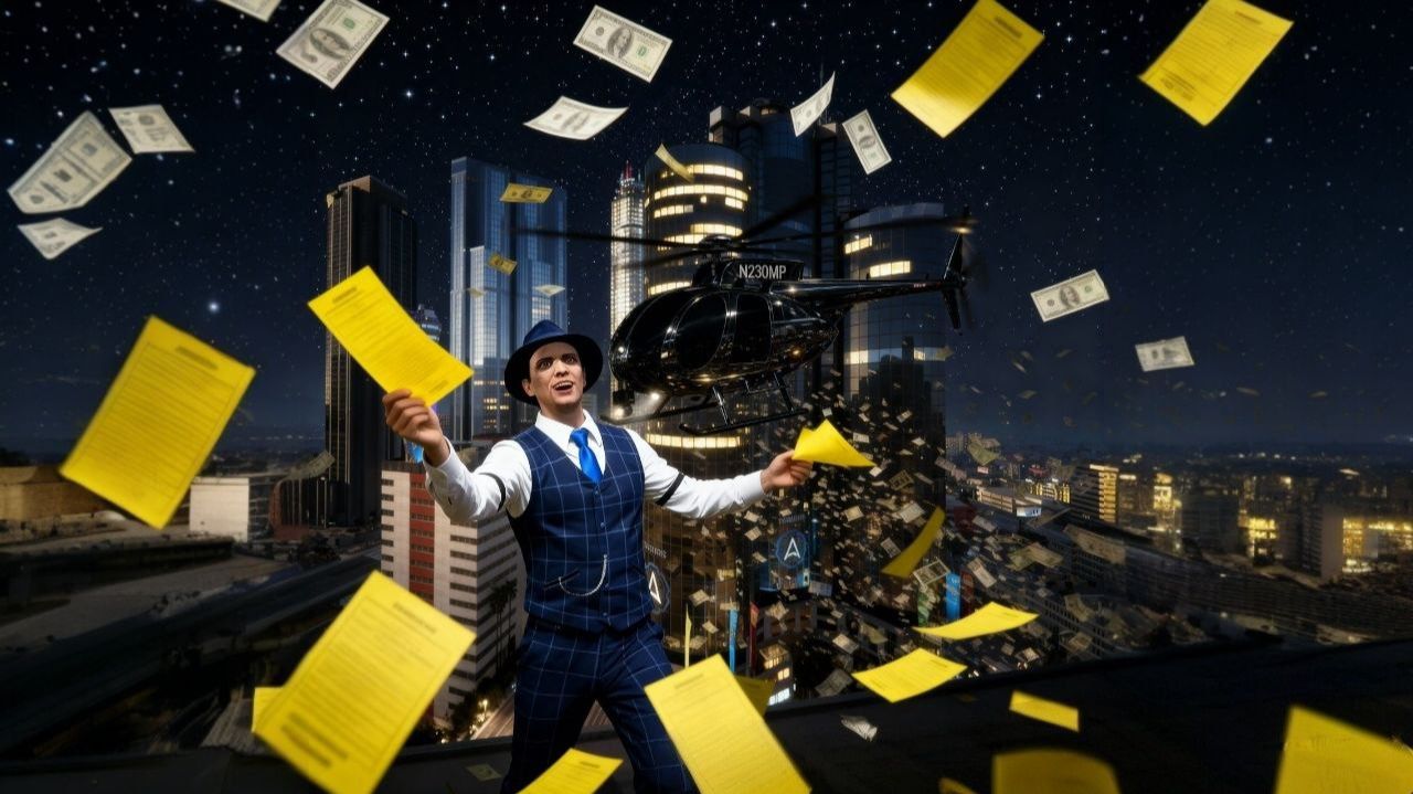 GTA Online Ночной Клуб Реклама клуба - Buzzard  Раскидать Листовки