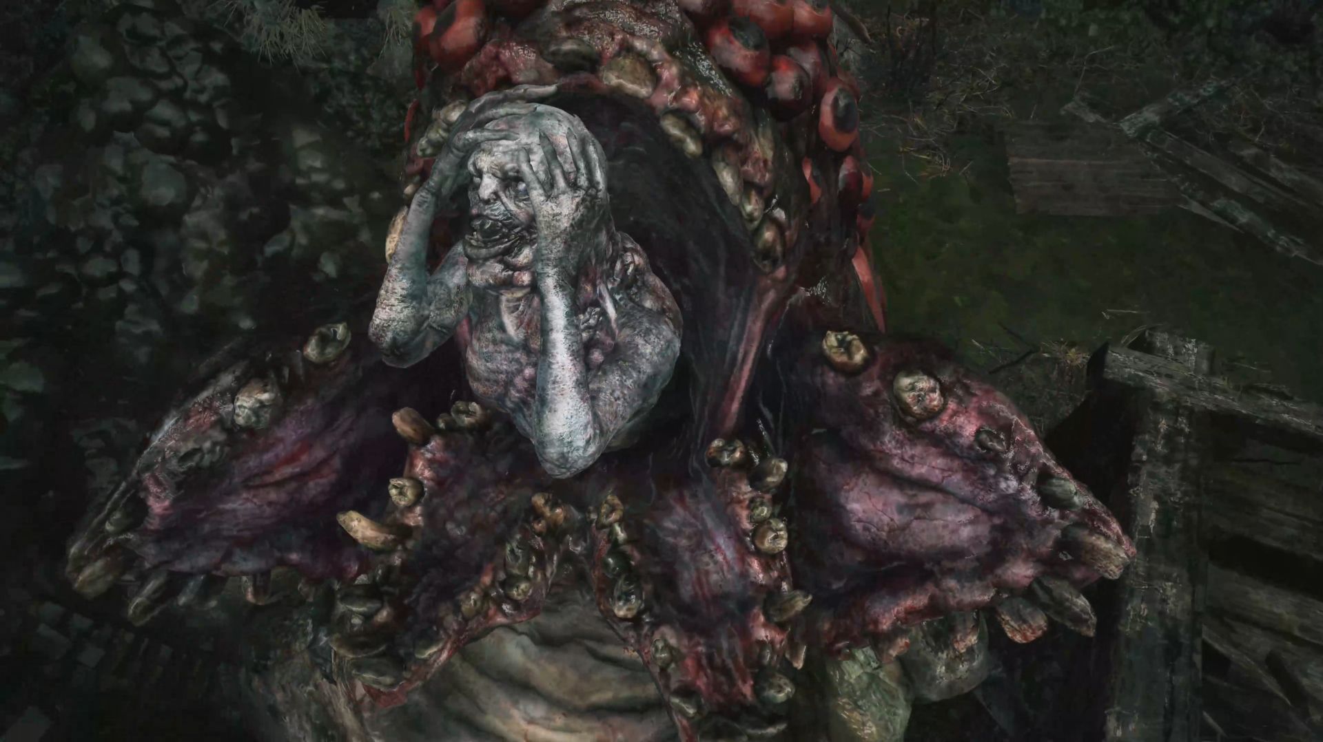 Resident Evil 8. Part11. Моро превратился в огромную ужасную рыбу. Битва с монстром. Волколак-альфа.