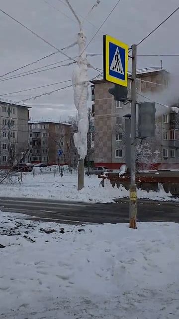 Никогда не видела такой столб