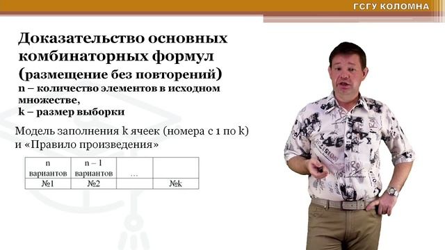 Основные комбинаторные формулы и примеры их применения