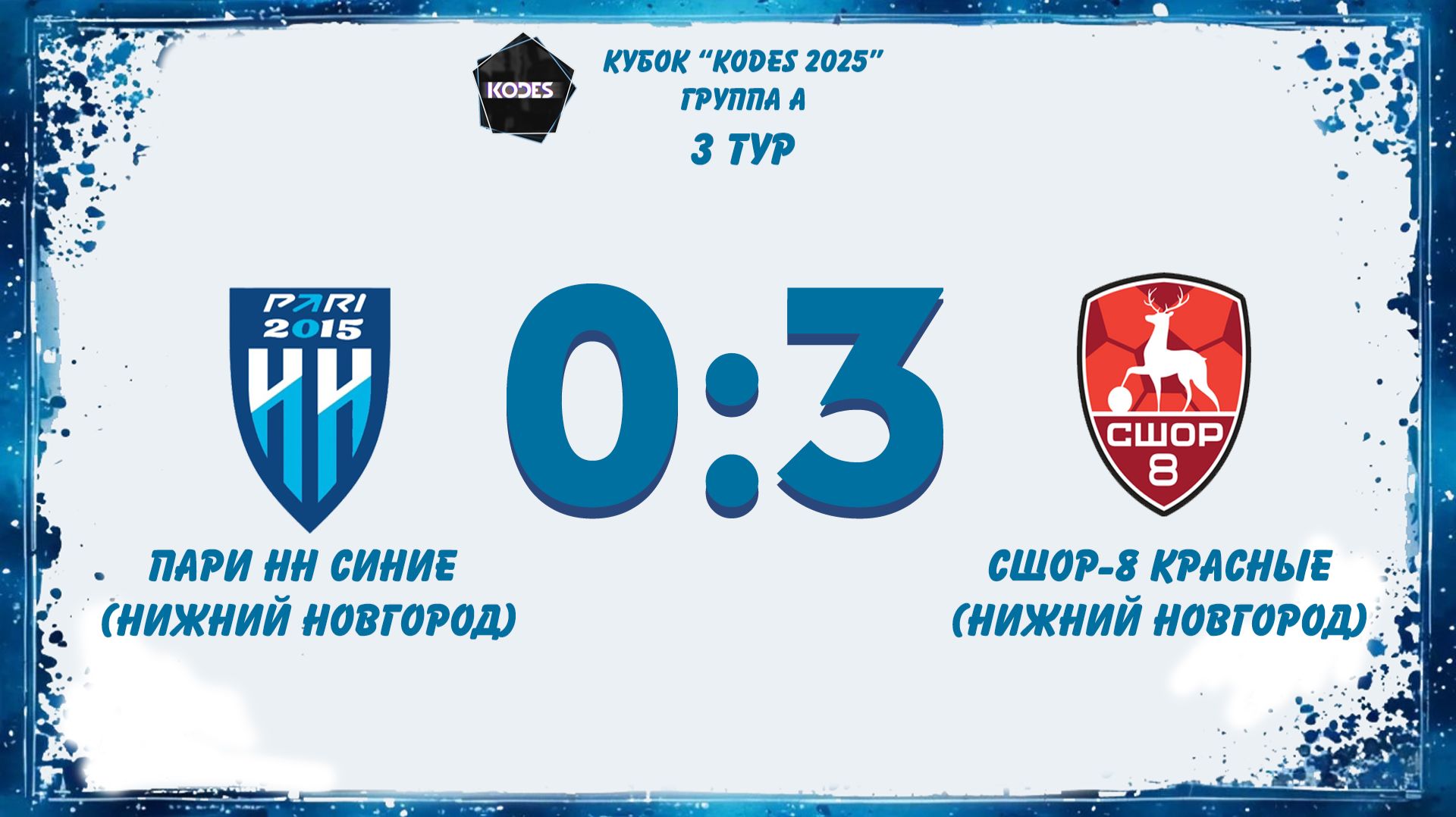 Пари НН Синие (Нижний Новгород) - СШОР-8 Красные (Нижний Новгород)