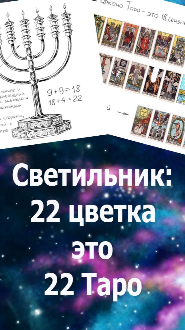 Тайна Таро: 22 цветка миндаля светильника Библии - это 22 энергии. #таро#библия#жизнь#мудрость#