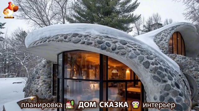 Сказочный дом мечты зимой – 3D идея для вдохновения с планировкой и интерьером 🏡🏚️🏠 вариант (27)