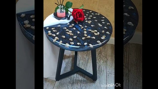 Авторские столы из эпоксидной смолы от Виктории SerVic.