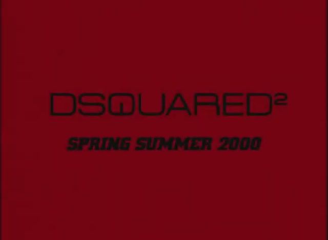 Показ коллекции Dsquared2 весна-лето 2000