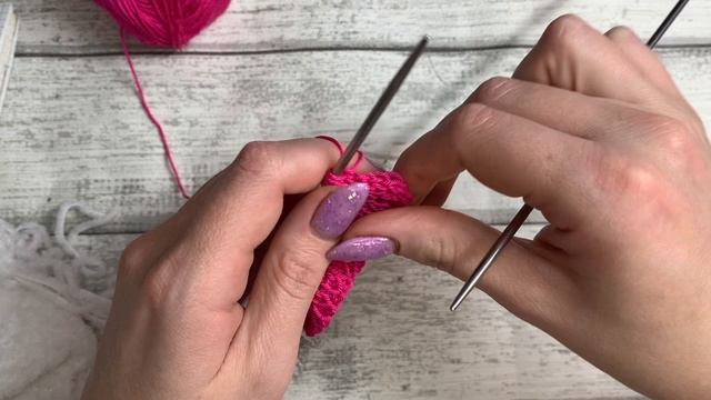 Убавки спицами в резинке 1*1