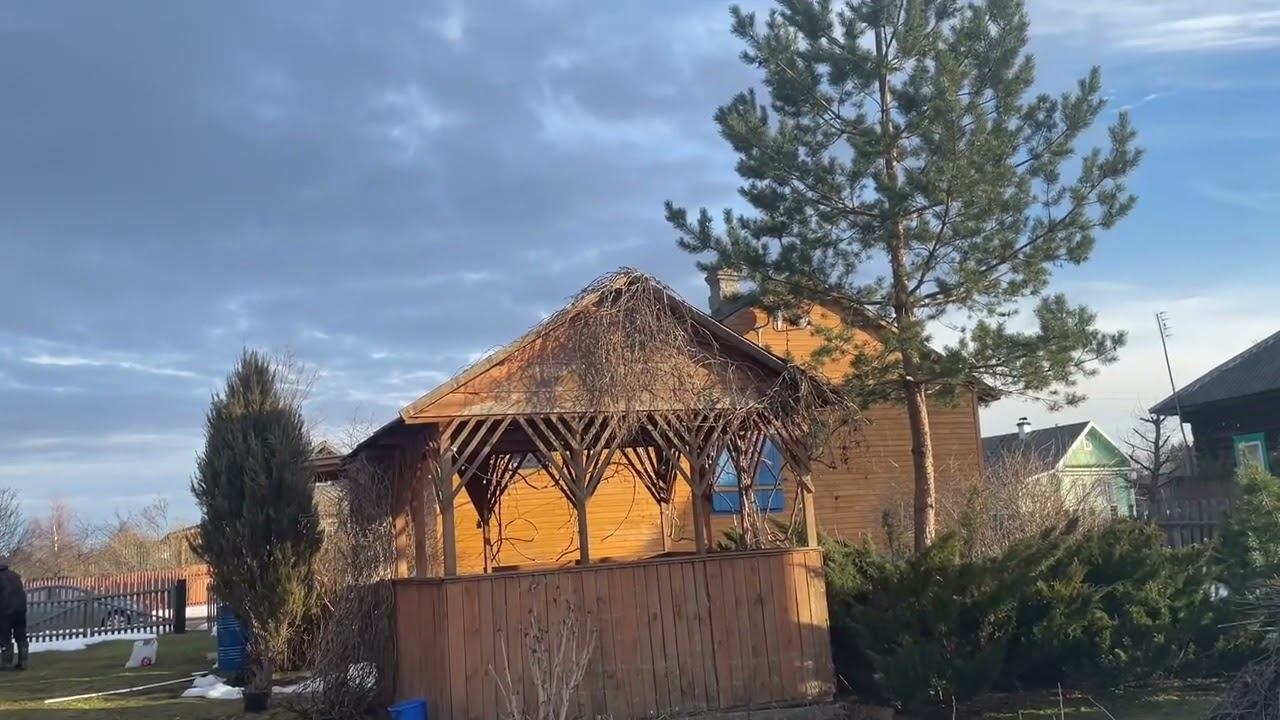 Влог 15.04.22, а в деревне снег лежит