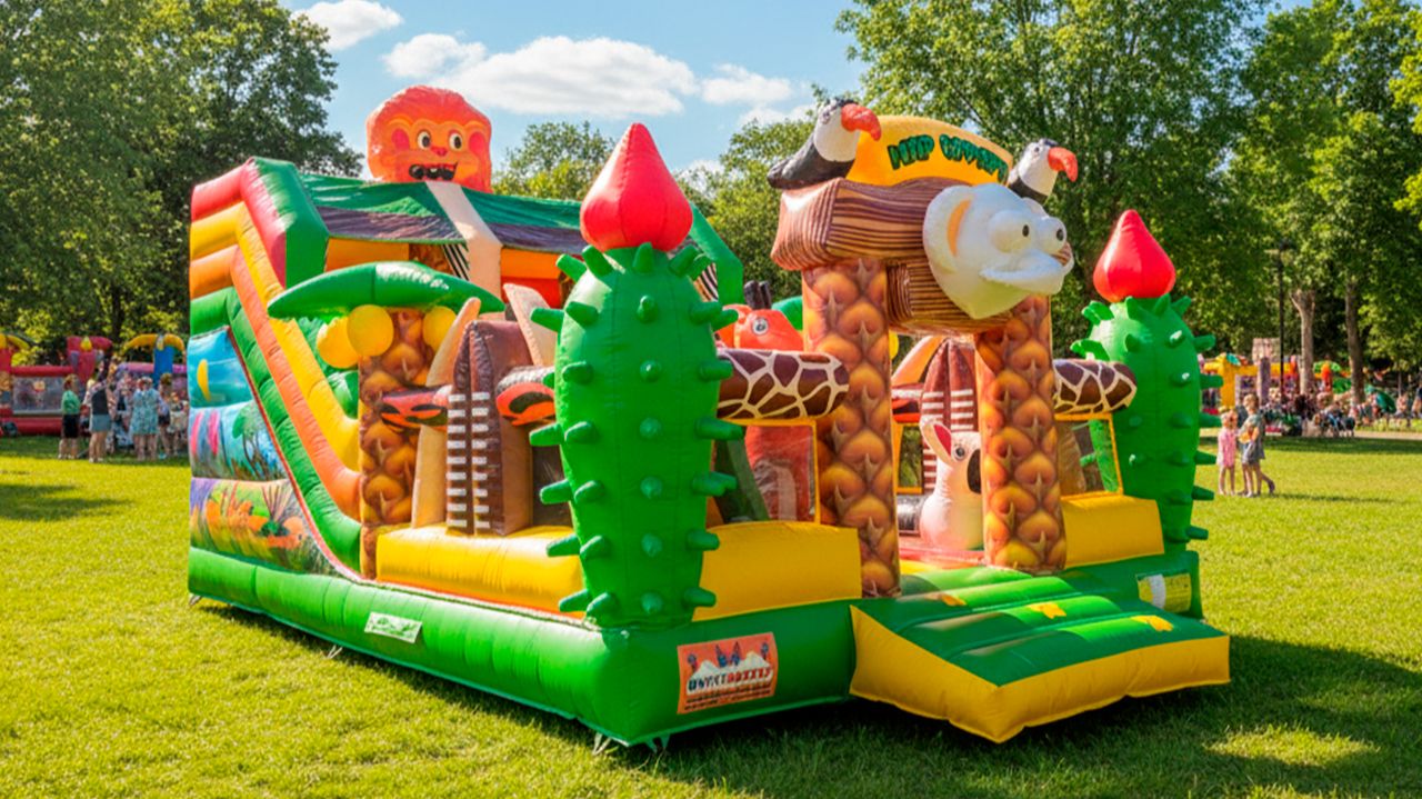 Коммерческий надувной батут «Сафари Ультра 2», 8x5x5 м