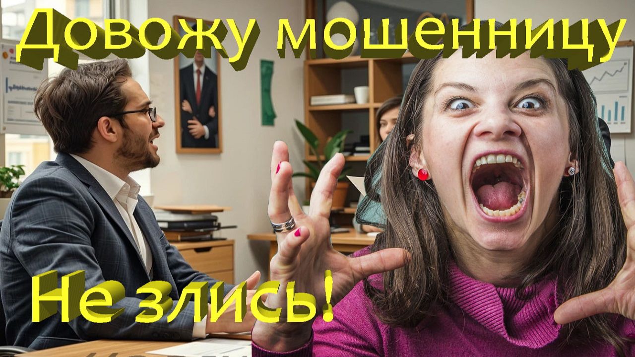 Довожу мошенницу с Бржи