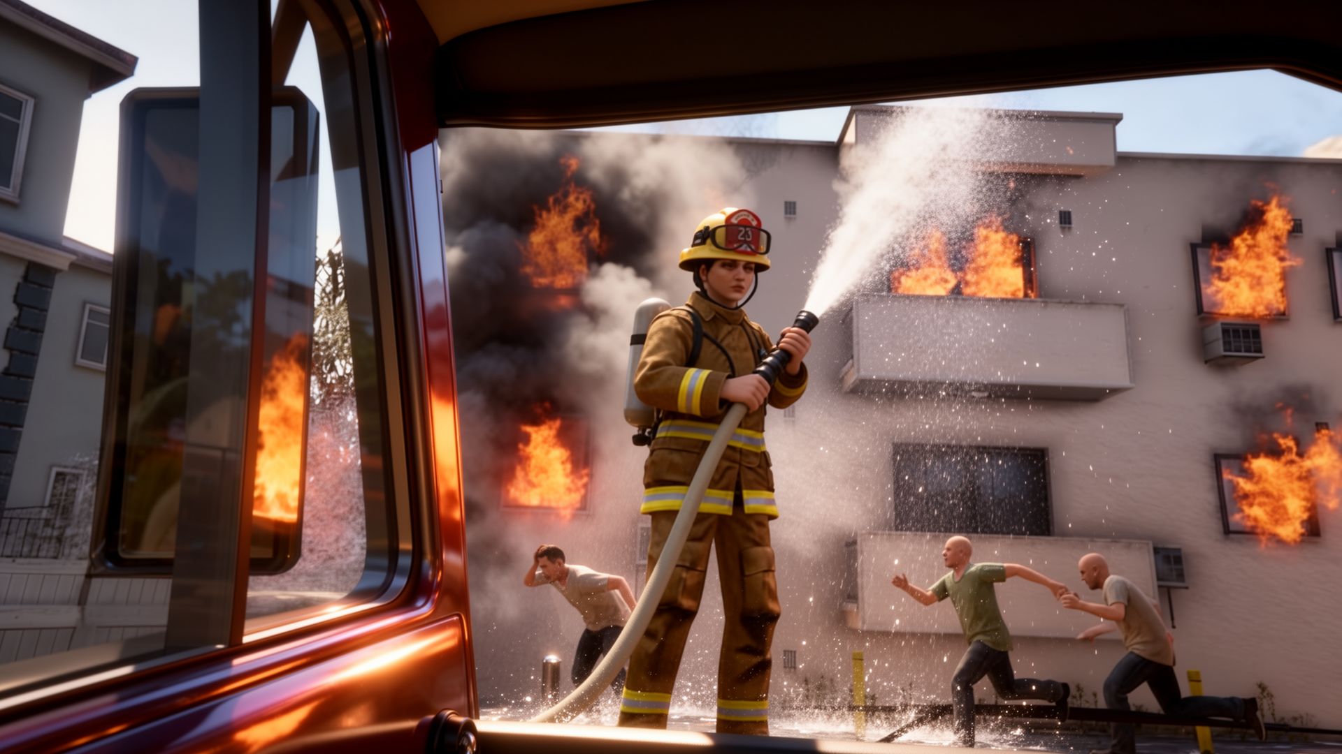 GTA Online Пожарка Ярости от первого лица. 25 заданий и Костюм пожарного