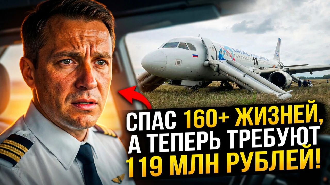 С пилота, спасшего более 160 пассажиров при аварийной посадке, требуют 119 млн рублей