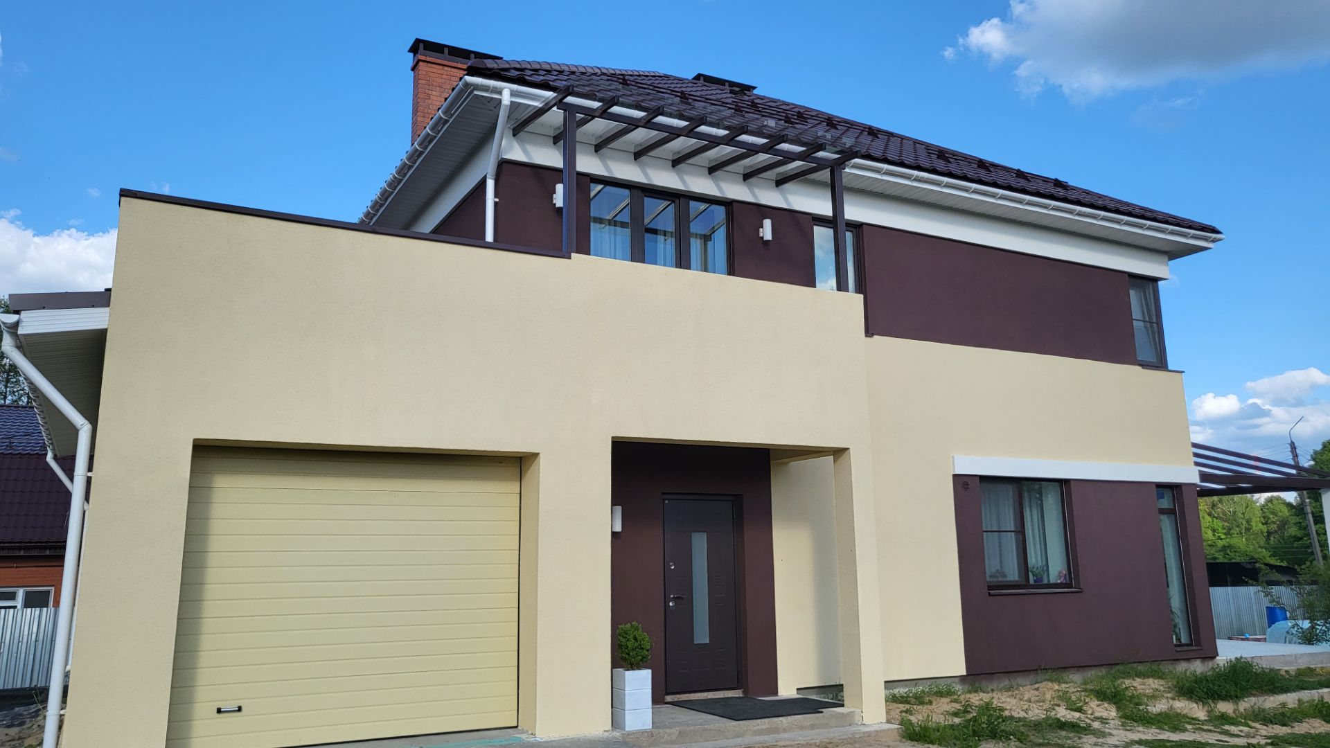 Утепление фасада базальтовой ватой с последующей отделкой по системе "Мокрый фасад""