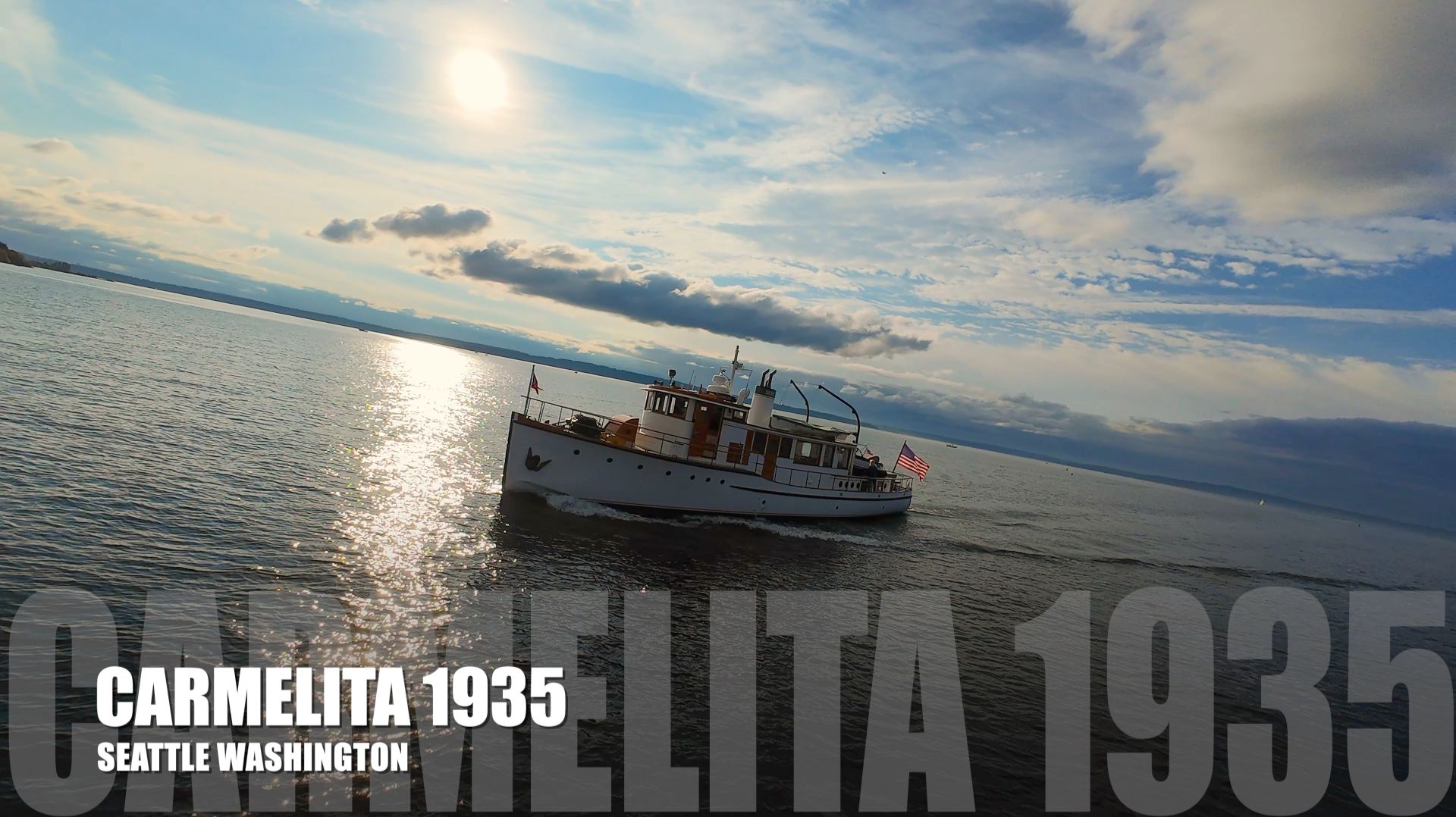 Морская история Сиэтла | Деревянная яхта Carmelita (1935) у шлюзов Баллард | DJI Avata