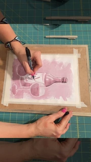 МК по живописи Рисуем вином