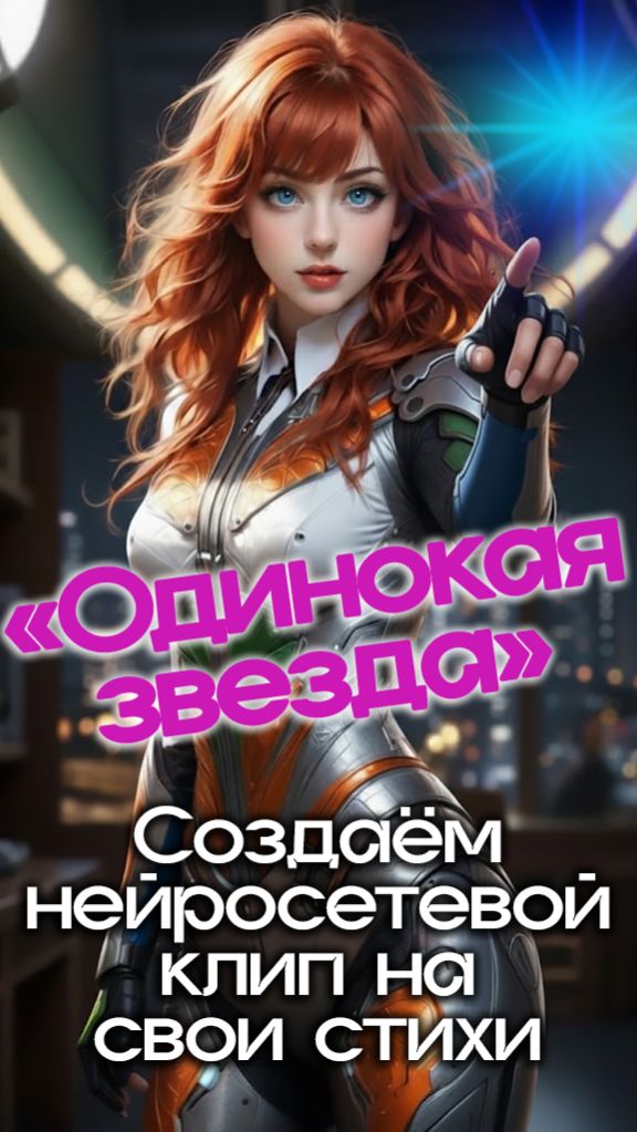 «Одинокая звезда». Создаём нейросетевой клип на свои стихи.
