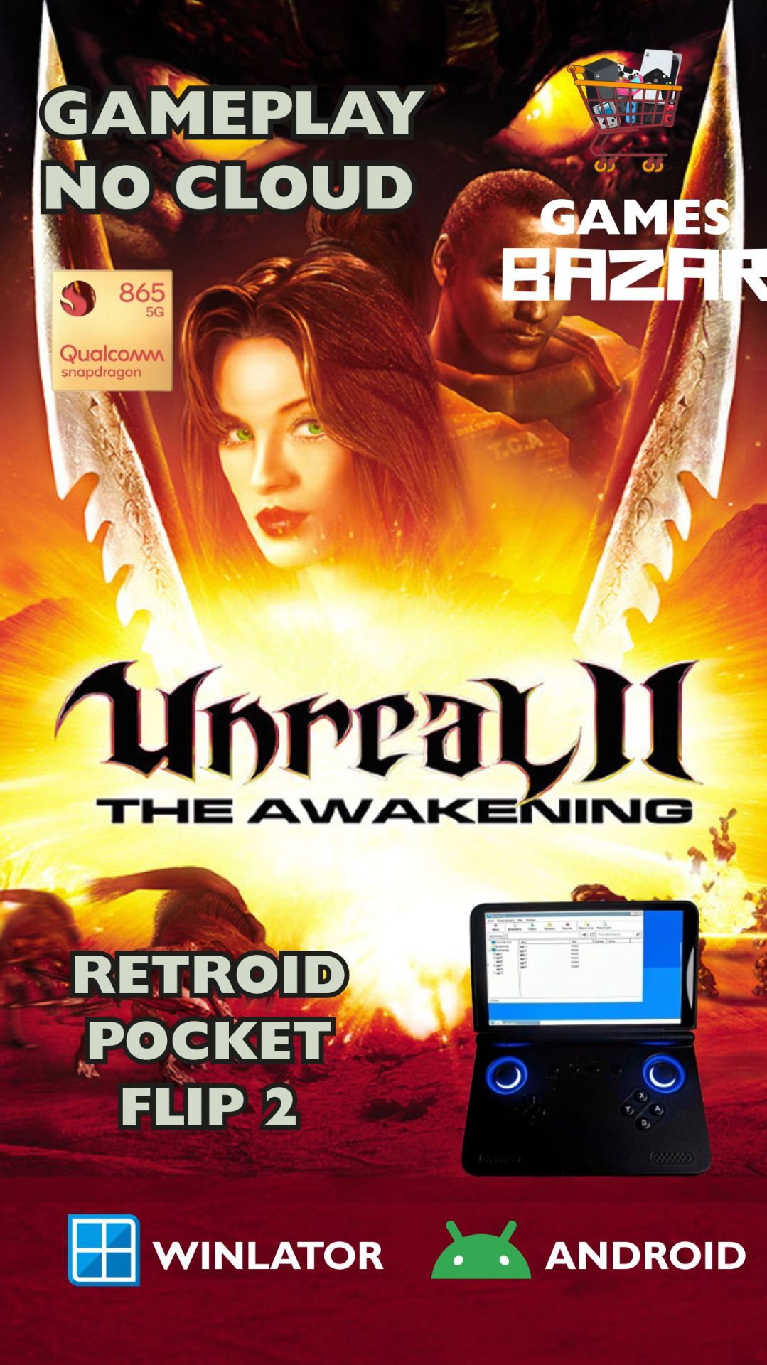 Unreal II: The Awakening на андроид gameplay Winlator v10.1 Retroid pocket flip 2 #winlator #unreal