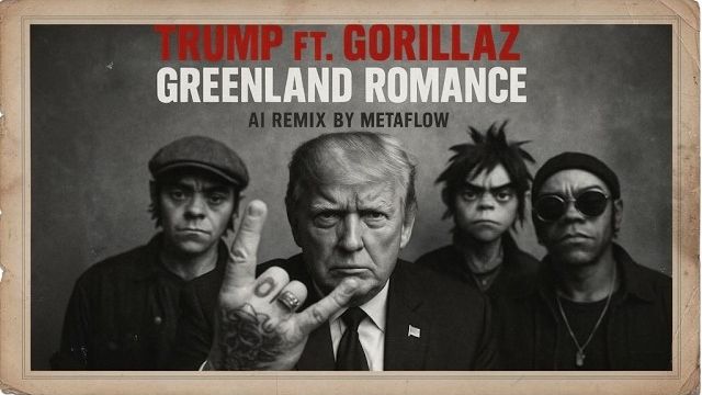 Greenland Romance - Trump ft. Gorillaz Inspired AI Psycho Album Mix -   Trip-Hop, Alt Hip-Hop