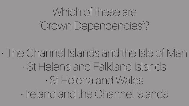 Life in the UK test Question 64