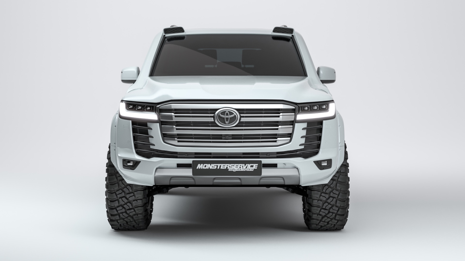 Карбоновая губа на Land Cruiser 300!