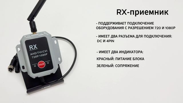 Комплект  беспроводных передатчиков  видео сигнала для AHD-камер