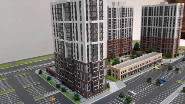 Макет ЖК Интеллект  в масштабе 1:350
