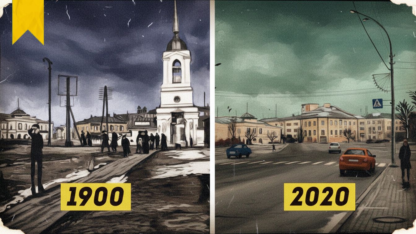 Как ВОЛОГДА изменилась за 100 лет