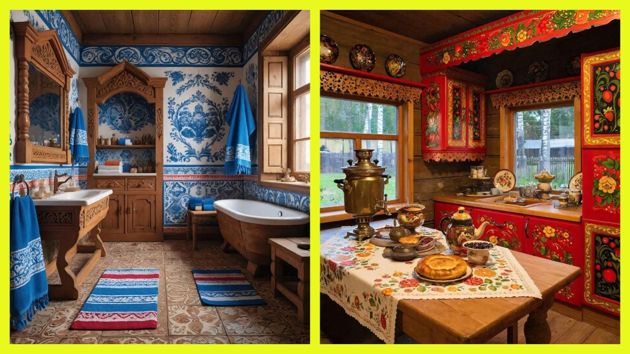 Русский стиль в интерьере дома: традиции и современность 🏡