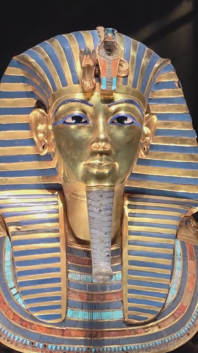 Тутанхамон. Золотая маска фараона в Большом Египетском музее #shorts #тутанхамон #египет #фараон
