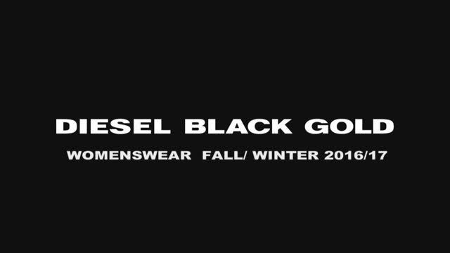 Показ женской коллекции Diesel Black Gold осень-зима 2016-2017