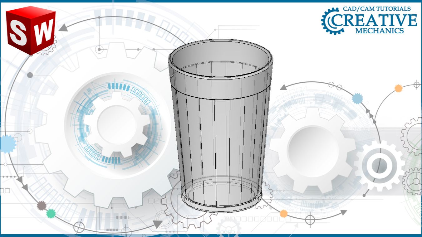 Стакан в Solidworks