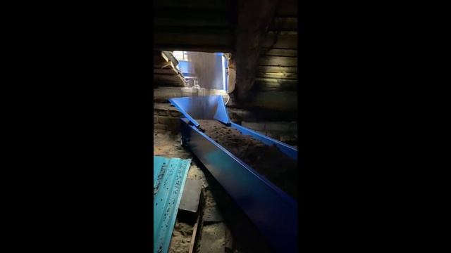 Конвейер ленточный скребковый. Транспортер для торфа.