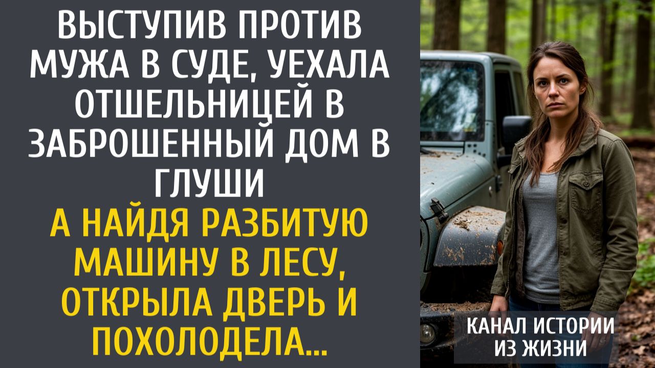 Истории из жизни: Выступив против мужа в суде, уехала отшельницей в заброшенный дом… А найдя в глуши