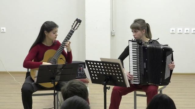 Жан-Филипп Рамо. Перекликание птиц. Исп. Гасанова Диана (гитара) / Баранчикова Юлия (аккордеон)
