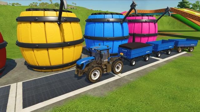 Синий Трактор и Грузовики на ферме🚜