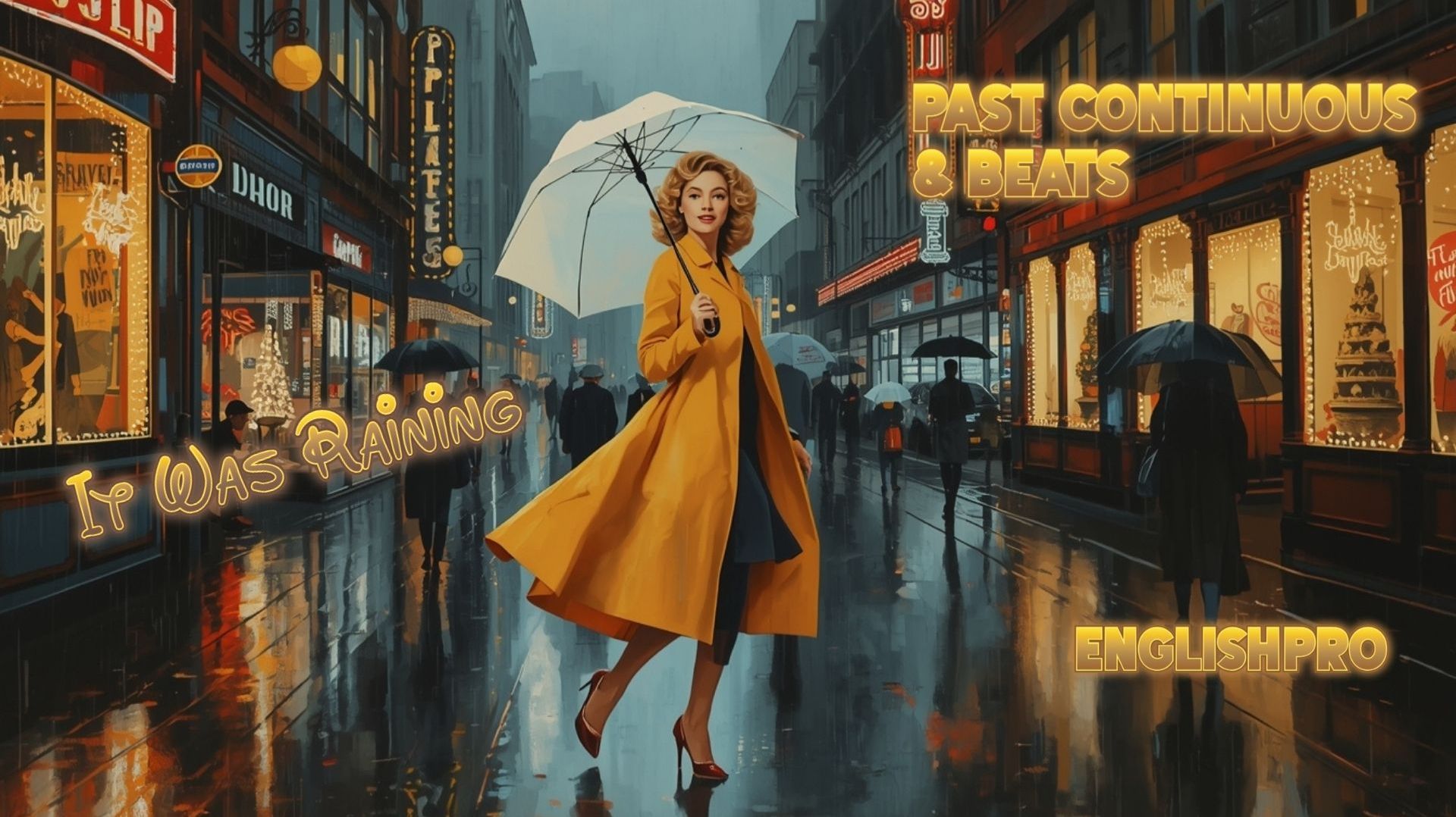 Английская грамматика в песнях. The Past Continuous Tense.